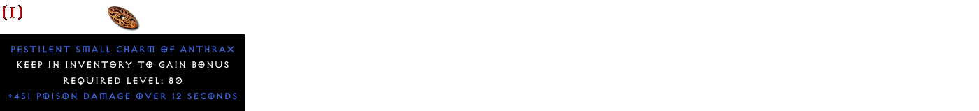 451 Pestilent Small Charm Of Anthrax - Topic - d2jsp