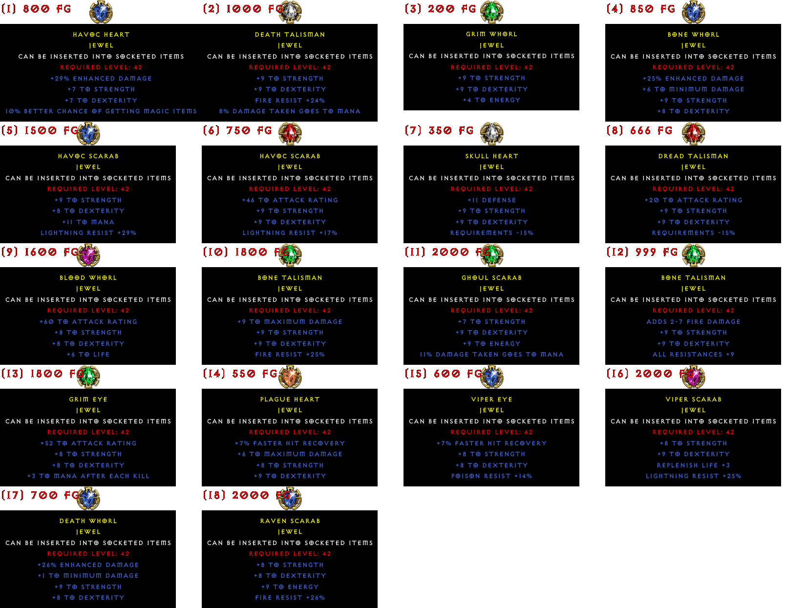 ~ Stats Jewels ~ - Topic - d2jsp