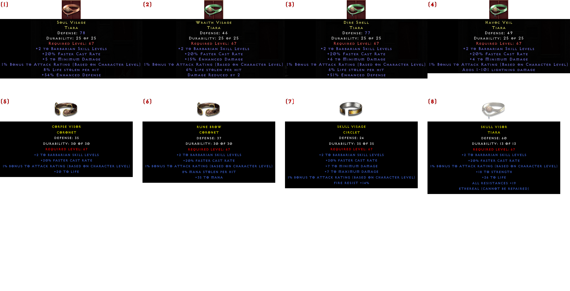 ~ Barb Visio Hats ~ - Topic - d2jsp