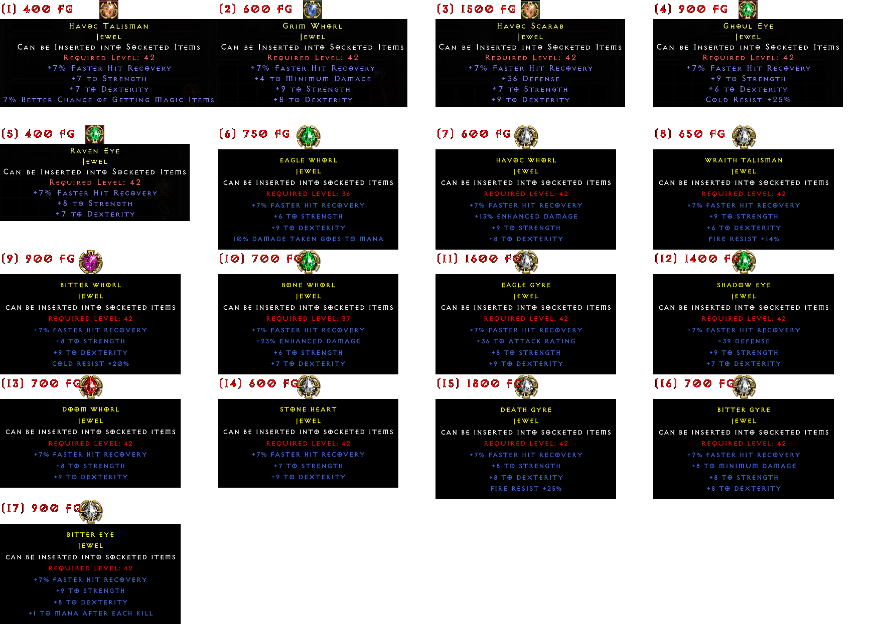 ~ Top Stats Jewels ~ - Topic - d2jsp