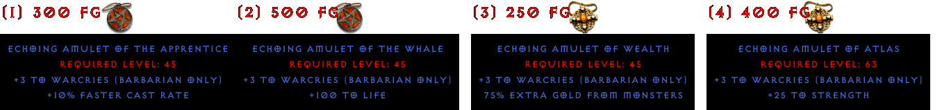 ~ Top Tier Bo Barb Stuff ~ - Topic - d2jsp