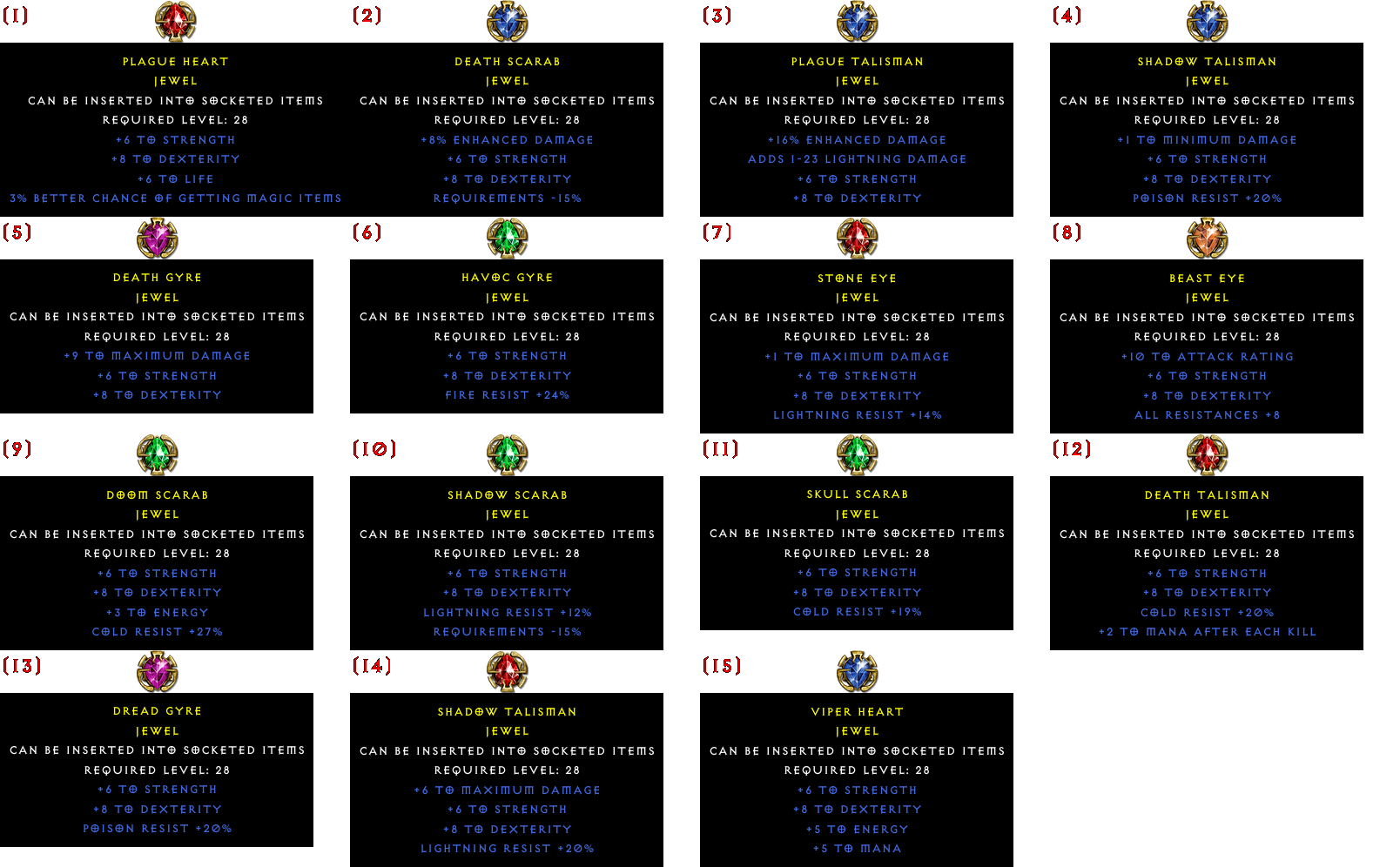 6str/9dex/x Mod Lld Jewels - Topic - d2jsp