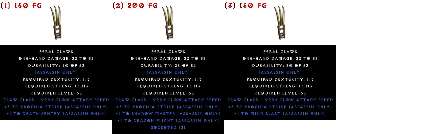 Iso Budget Assassin Gears - Topic - d2jsp