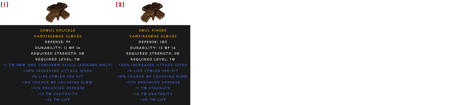 Iso: 20/10cb Glovies / Dex - Vt Pally - Topic - d2jsp