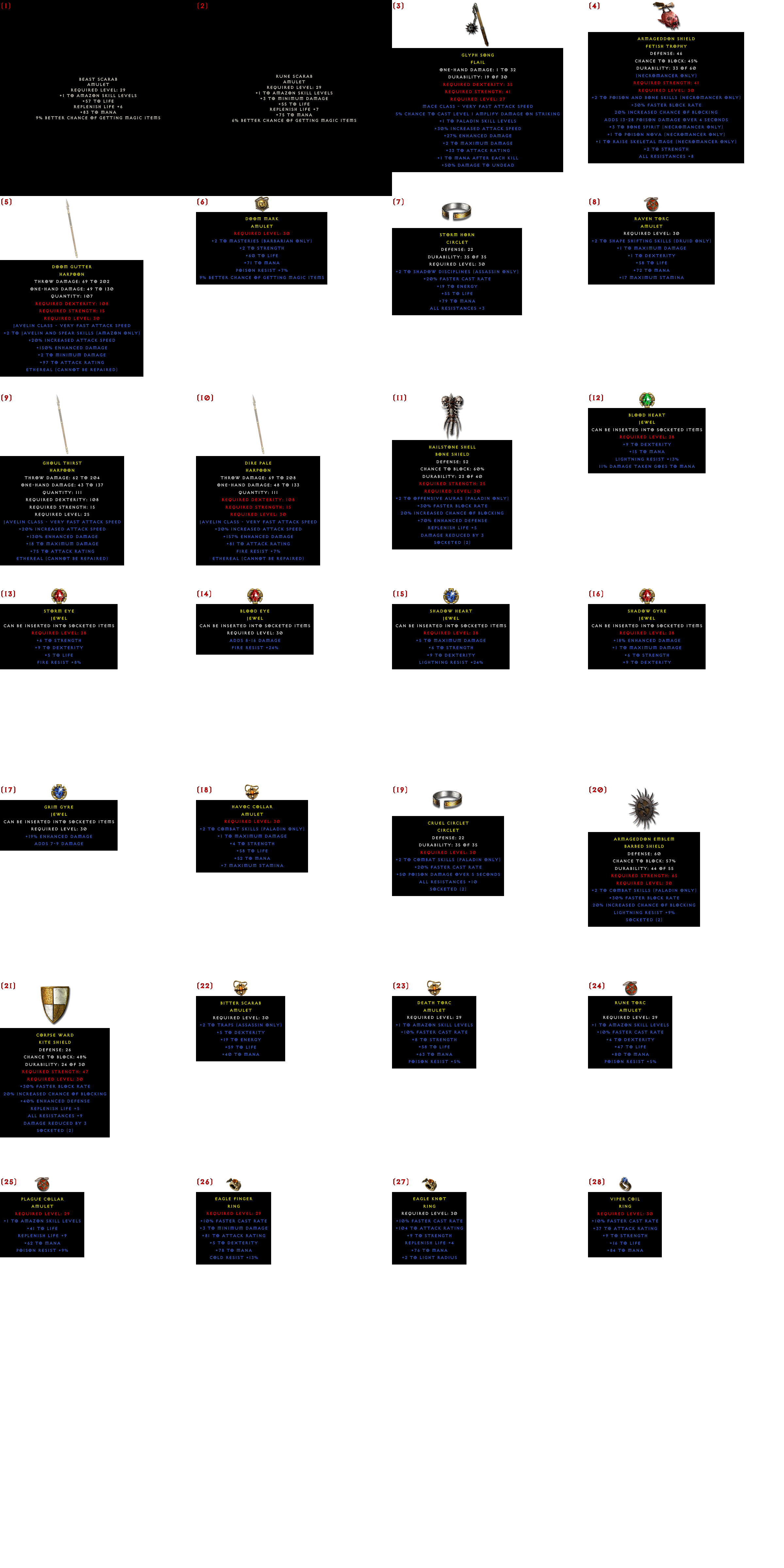 ~ Some Lld Items Ft ~ - Topic - d2jsp