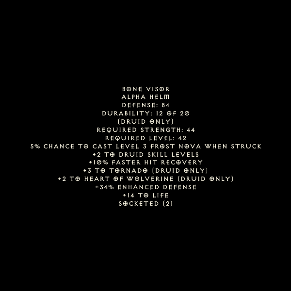 Blue 2/10/3/2/life Wolf Pelt - Topic - d2jsp