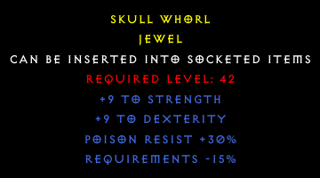 Iso: Rare Jewel 9str / 9dex / 30lr / -15req - Topic - d2jsp